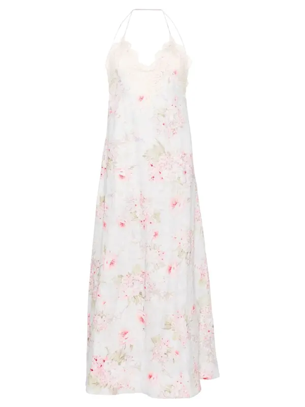 Zimmermann Halliday Floral-print Maxi Dress - Blue