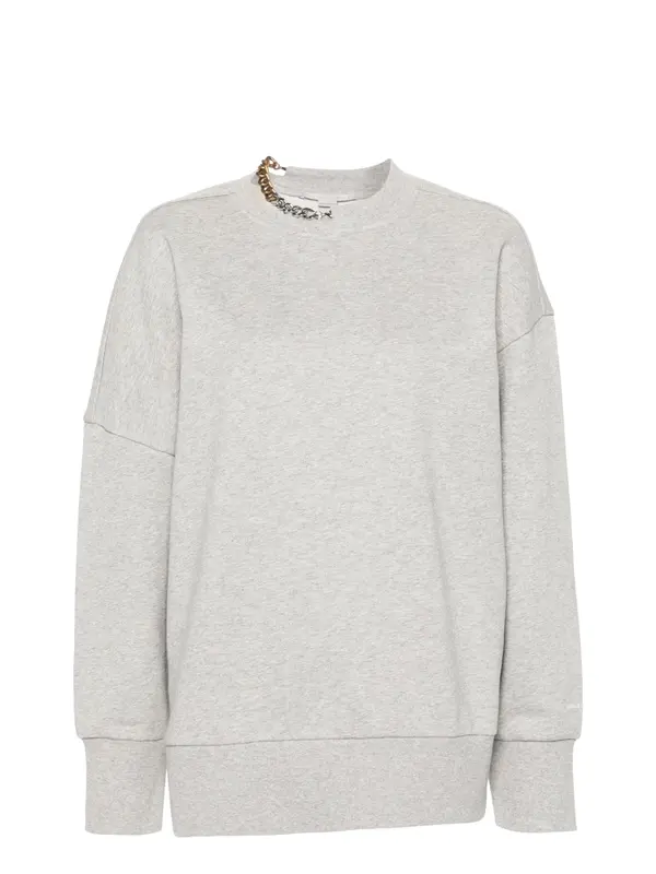 Stella McCartney Chain-link Mélange Sweatshirt - Grey
