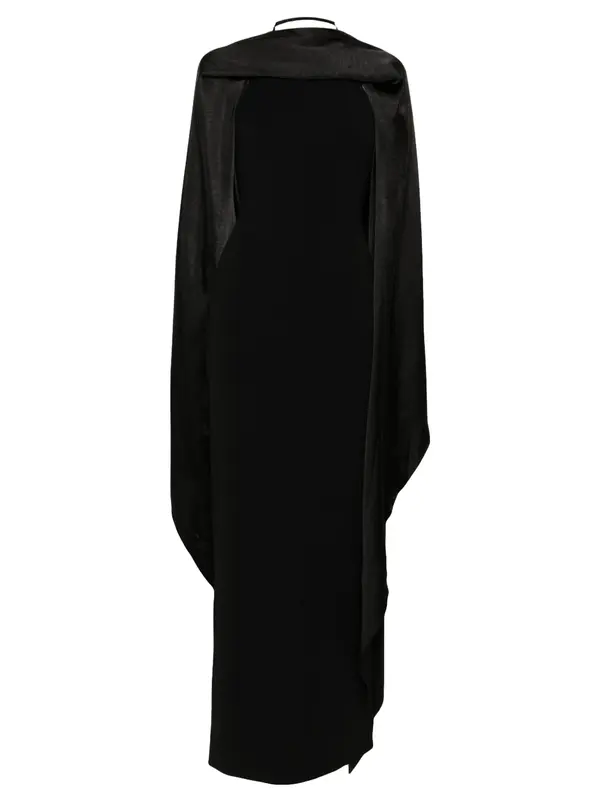 Solace London Dahlia Sash-detail Maxi Dress - Black