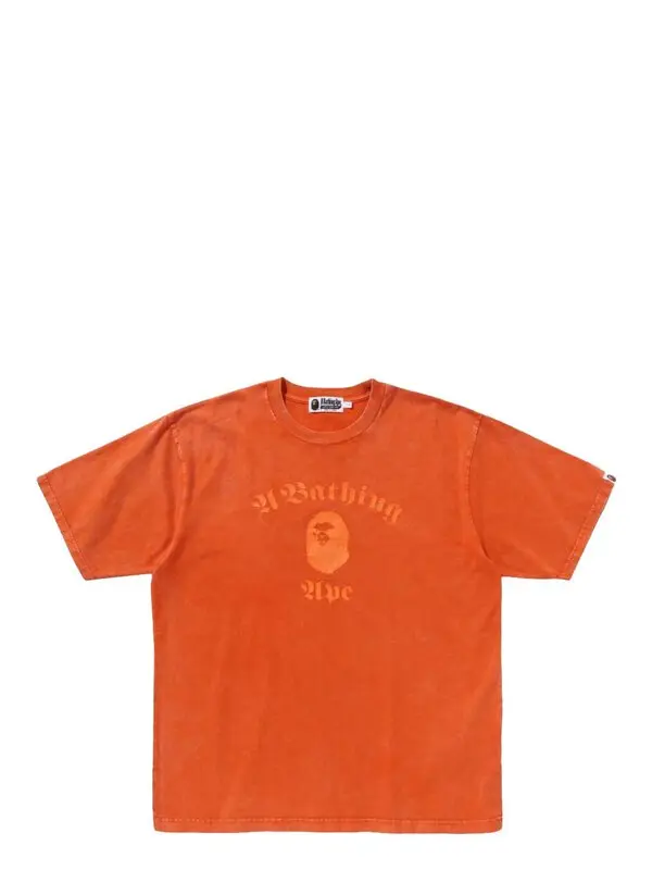 A BATHING APE Logo-print Cotton T-shirt - Orange