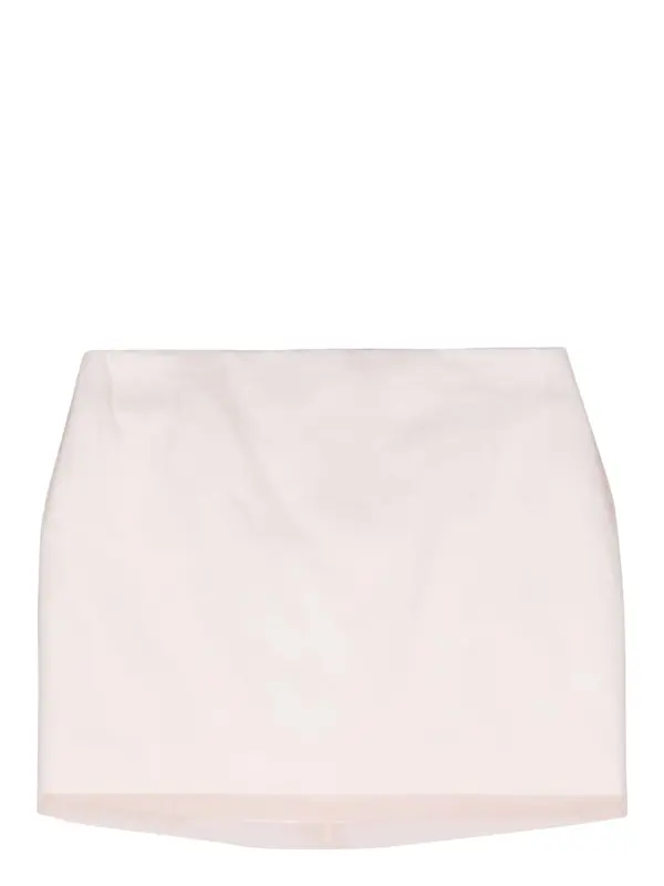 Sportmax Double-layer Silk Miniskirt - Pink