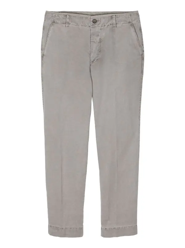 JAMES PERSE Tapered-leg Canvas Trousers - Grey