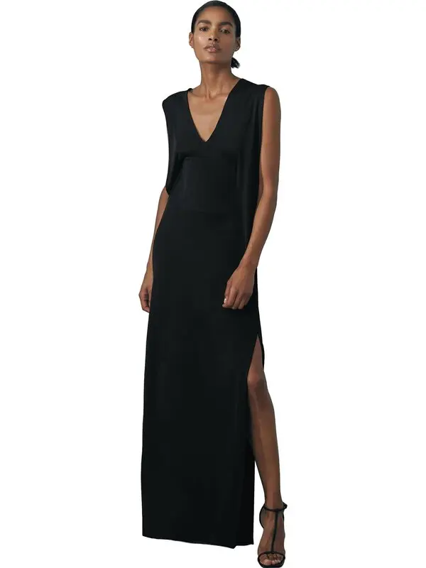 ATELIER Lucia Corset Maxi Dress - Black