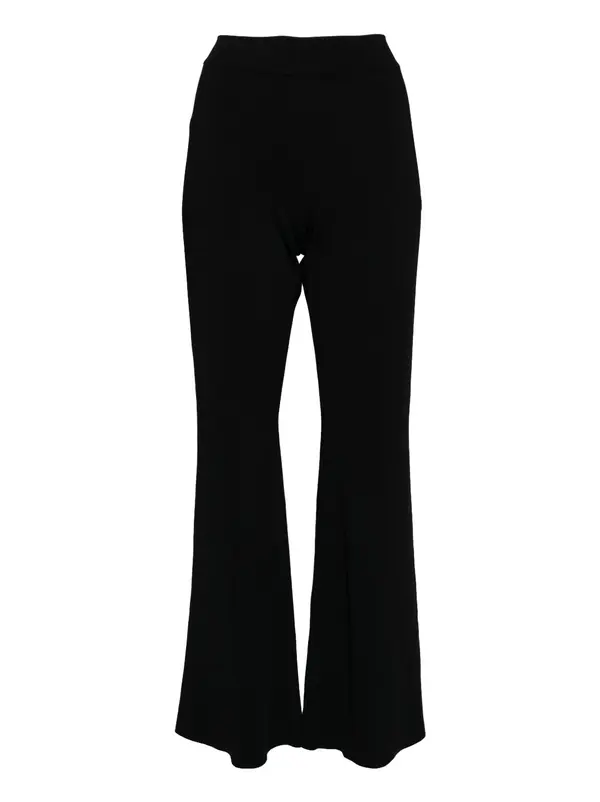 Stella McCartney High-waisted Flared Trousers - Black