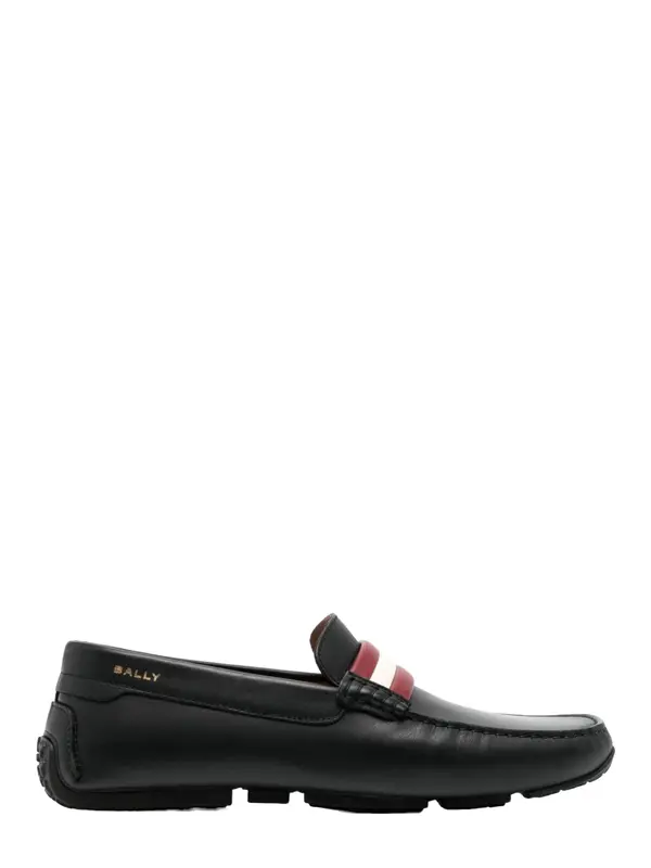 Bally Pilot Leather Loafers - Black
