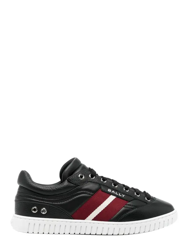 Bally Panelled Leather Sneakers - Black