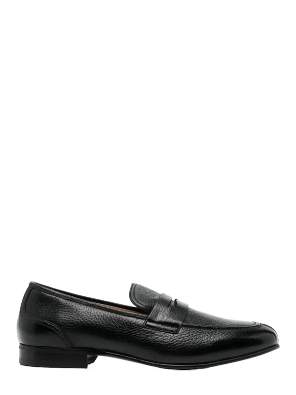 Bally Suisse Leather Loafers - Black