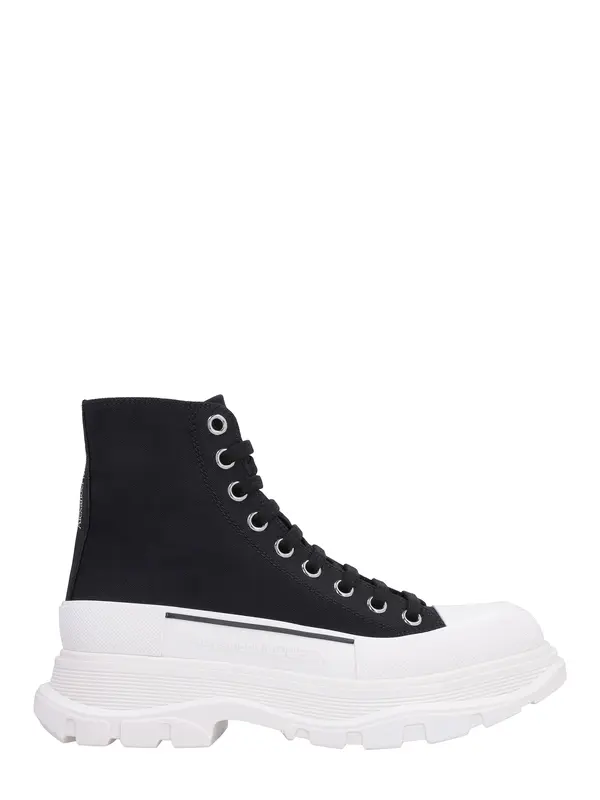 Alexander McQueen Treadslick High-top Sneakers - Black