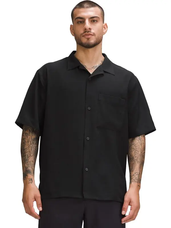 Lululemon Lightweight Camp Collar Button-up Shirt - Black