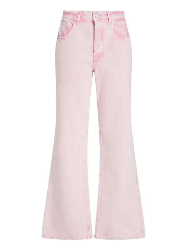 Stine Goya Joelle Faded Flared Jeans - Baby Pink