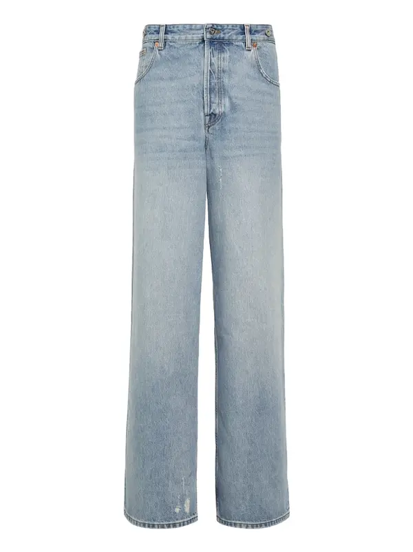Valentino Garavani Low-rise Straight Jeans - Blue