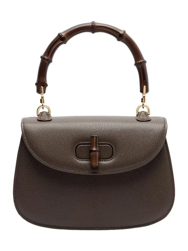 Gucci Bamboo 1947 Small Leather Top-handle Bag - Brown