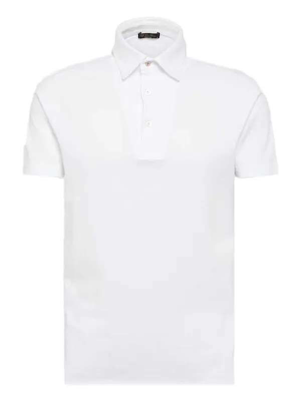 Loro Piana Cotton Piqué Polo Shirt - White