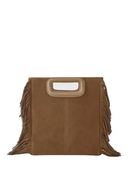 Maje Fringed M Bag - Gold