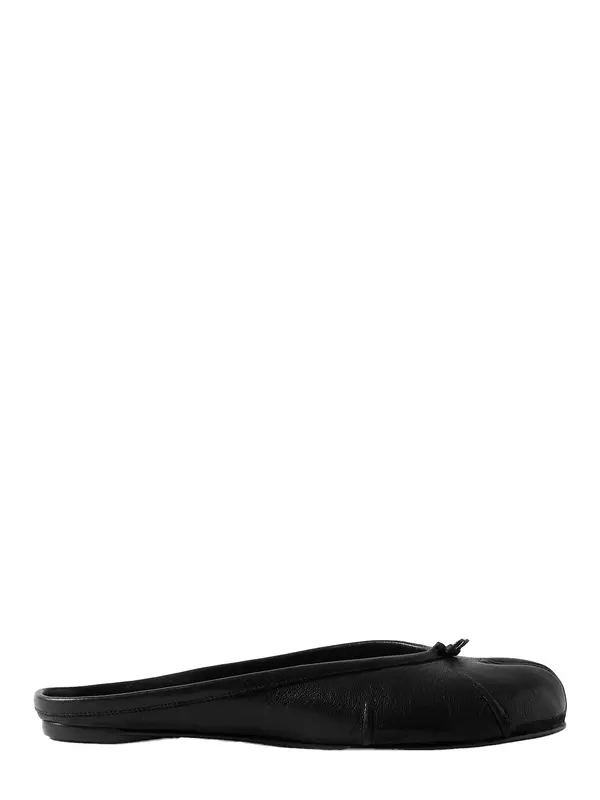 MAISON MARGIELA Tabi Leather Slippers - Black