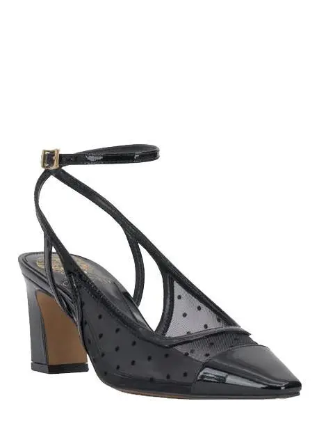 Vince Camuto Somlee Ankle Strap Pumps - Black