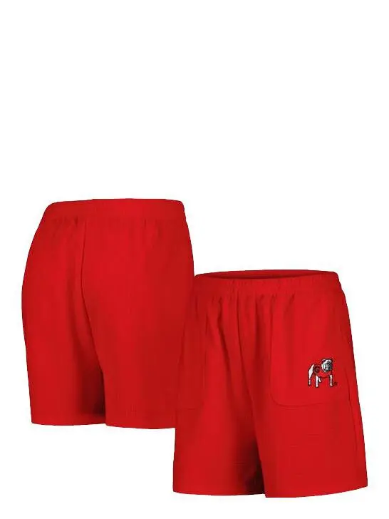 HYPE AND VICE Georgia Bulldogs Pocket Hit Grand Slam Waffle Shorts - Red