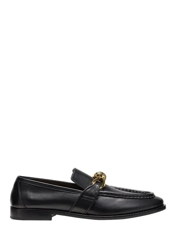Bottega Veneta Astaire Knot Napa Loafers - Black