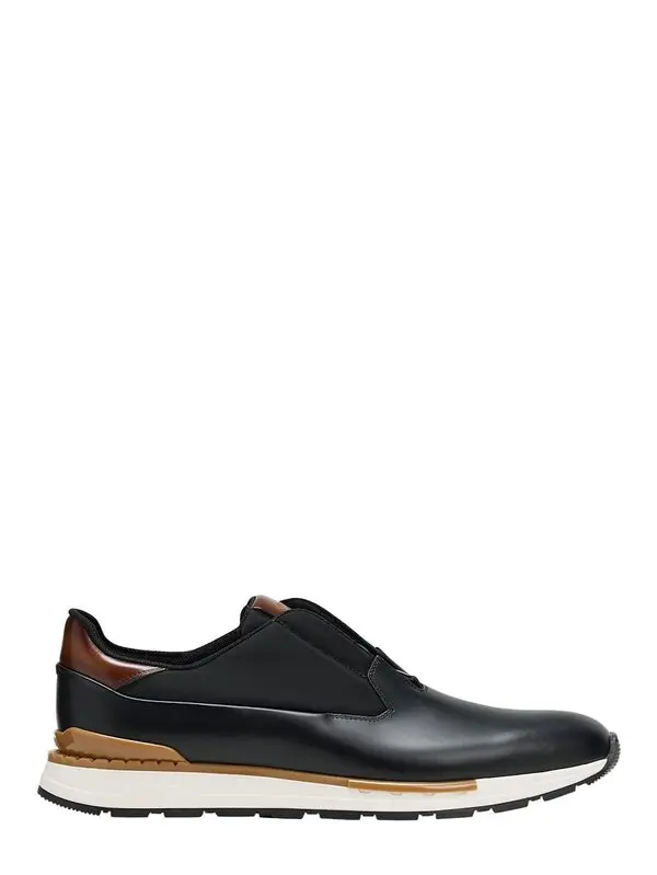 Berluti Fast Track Leather Low-top Sneakers - Nero