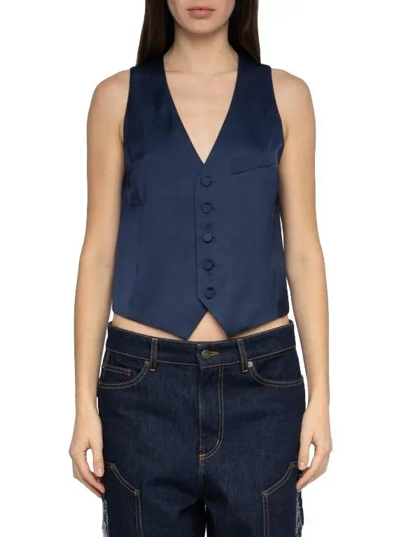Zadig&Voltaire Emaux Sleeveless Top - Marine