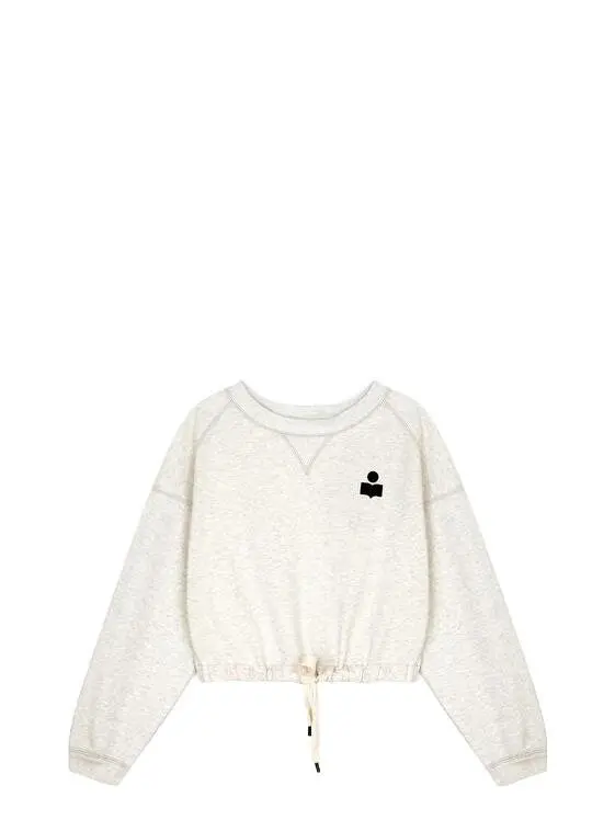 Isabel Marant Margo Cotton Sweatshirt - Ecru