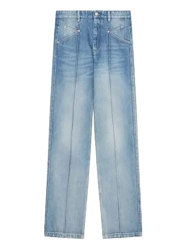 Isabel Marant Nadege Boyfriend Fit Pants - Ice Blue