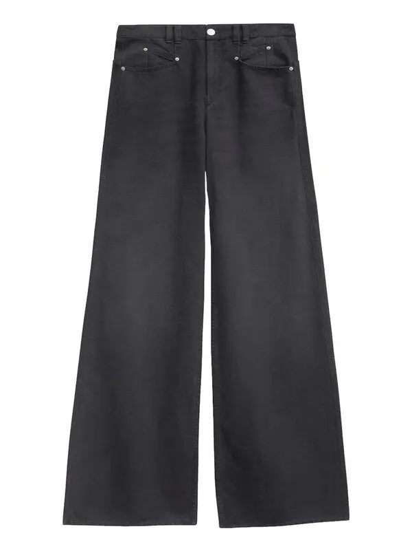 Isabel Marant Lemony Denim Pants - Black
