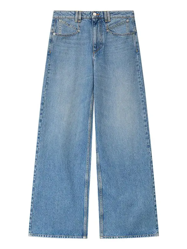 Isabel Marant Lemony Denim Pants - Light Blue