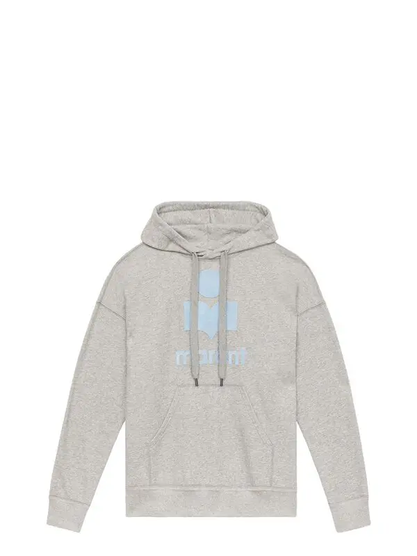 Isabel Marant Cotton Hoodie - Gray/ice Blue
