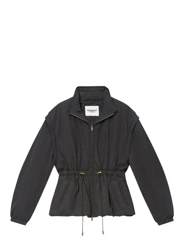 MARANT ETOILE Dastyni Quilted Coat - Black