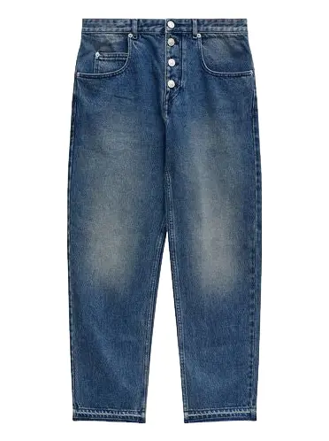 MARANT ETOILE Belden Straight Leg Jeans - Blue