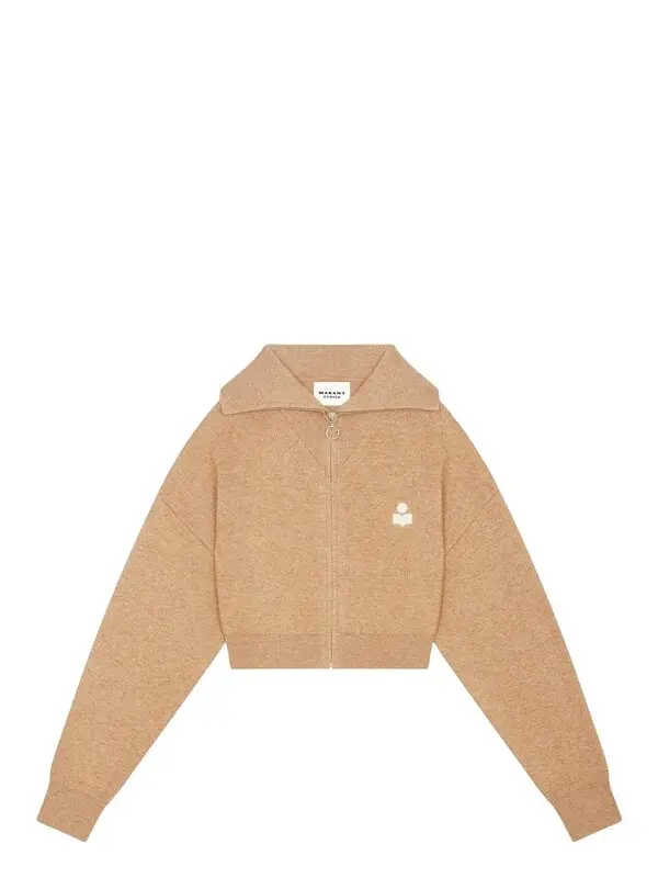 MARANT ETOILE Oxane Knit Cardigan - Camel