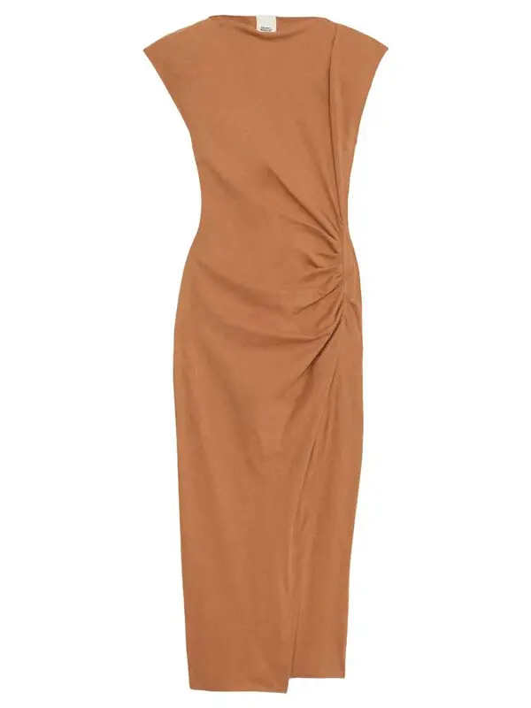 Isabel Marant Nadela Cotton Jersey Dress - Caramel