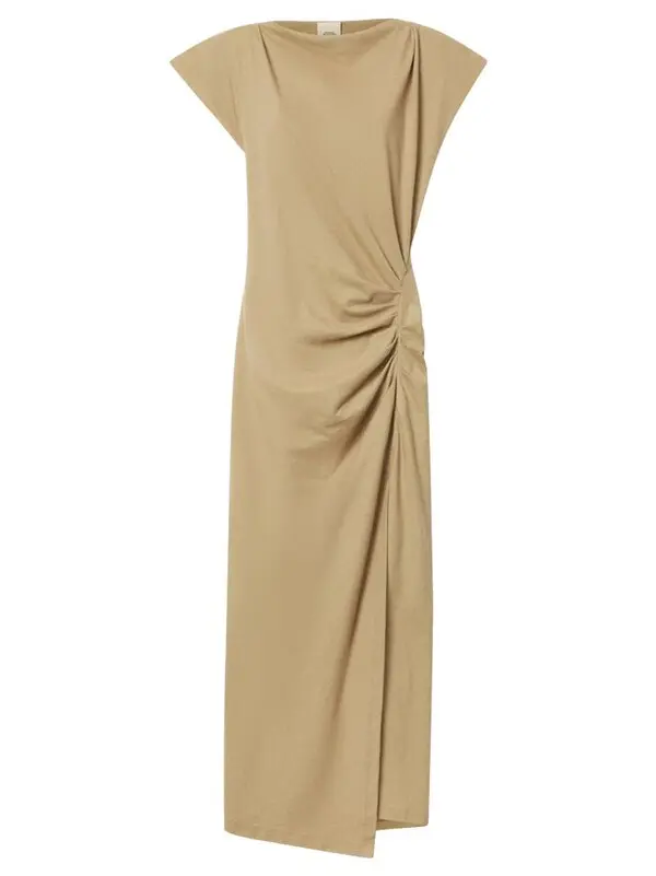 Isabel Marant Nadela Cotton Jersey Dress - Light Bronze