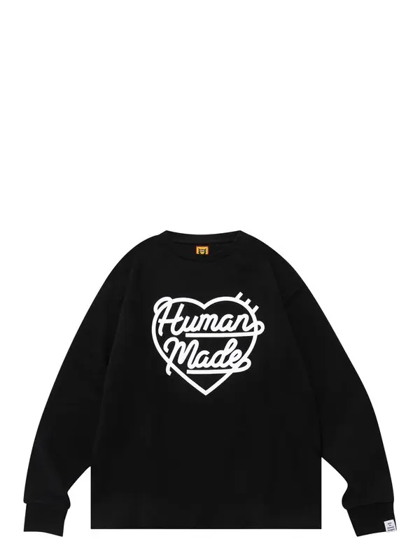 HUMAN MADE Heart Long-sleeve T-shirt - Black