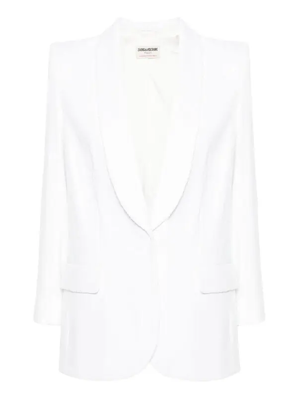 Zadig&Voltaire Vive Sequin-design Blazer - White