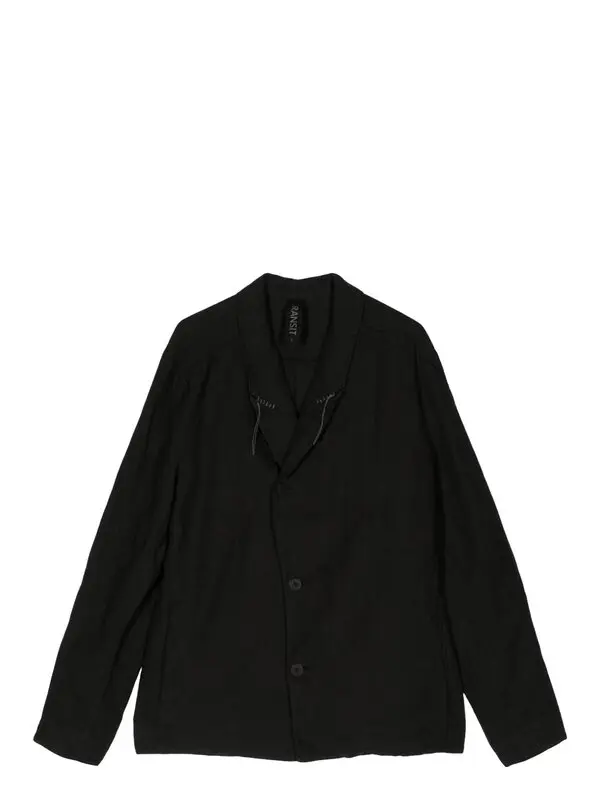 Transit Off-centre Fastening Blazer - Black