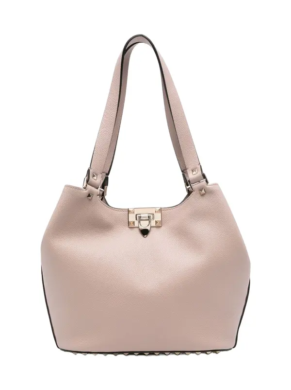 Valentino Garavani Rockstud Shoulder Bag - Neutrals