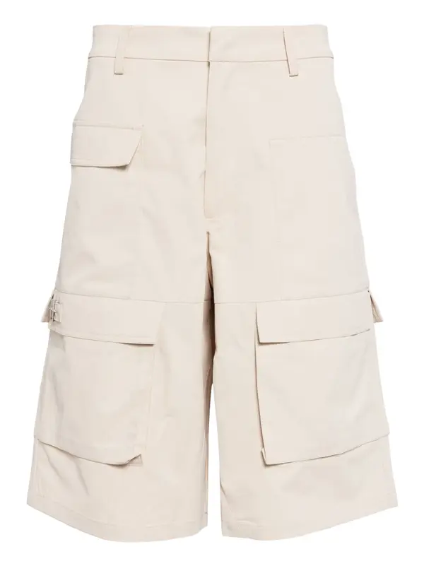 HELIOT EMIL Cellulae Cargo Shorts - Neutrals