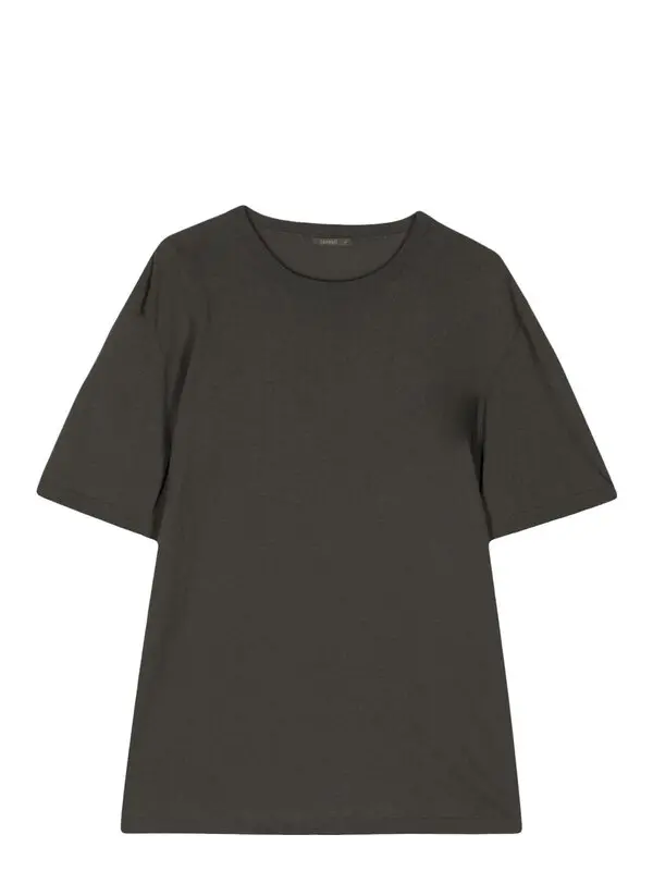 Transit Round-neck Cotton T-shirt - Grey