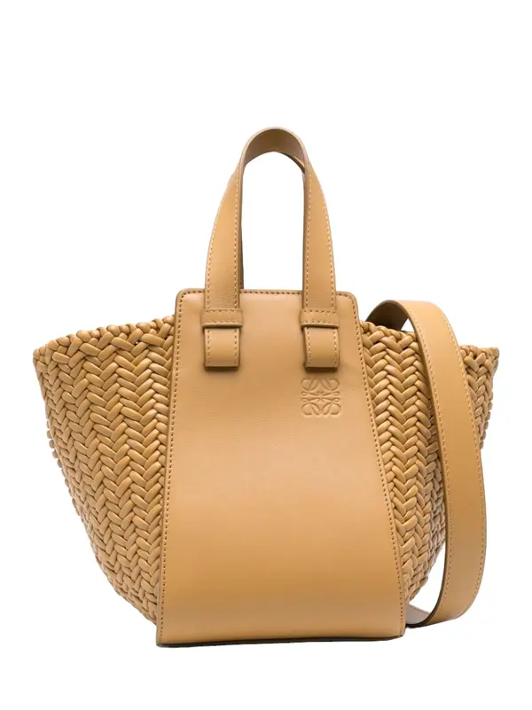 Loewe Interwoven Leather Tote Bag - Brown