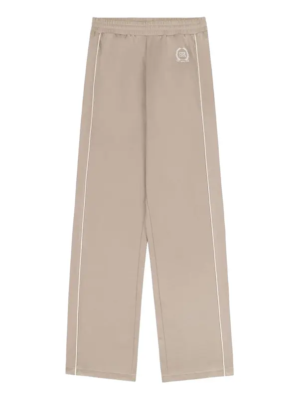 SPORTY & RICH Golf Logo-embroidered Track Pants - Neutrals