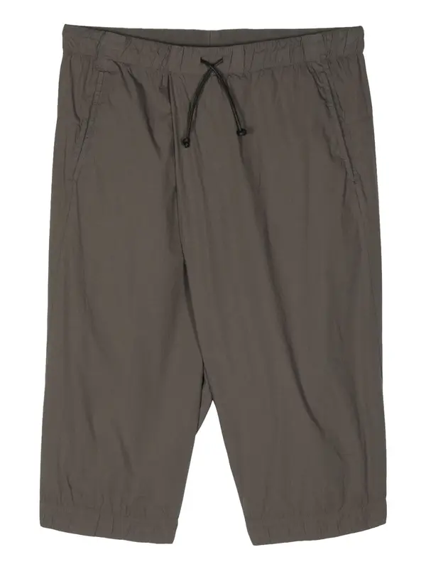 Transit Drop-crotch Cotton Shorts - Grey