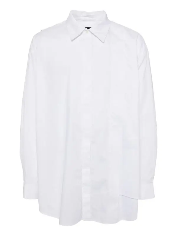 SONGZIO Layered Cotton Shirt - White