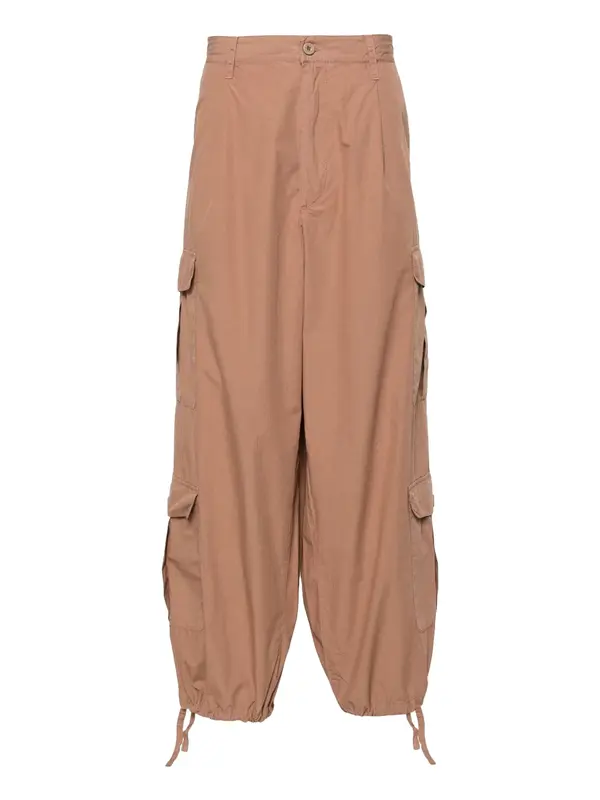 Emporio Armani Straight-leg Cargo Trousers - Brown