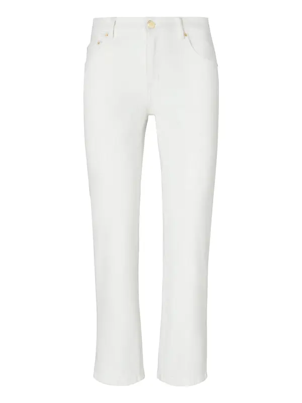 Tory Burch Kick Flare Jeans - White