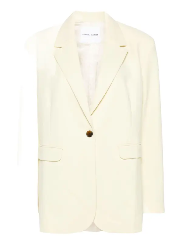 SAMSOE SAMSOE Haven Single-breasted Blazer - Yellow