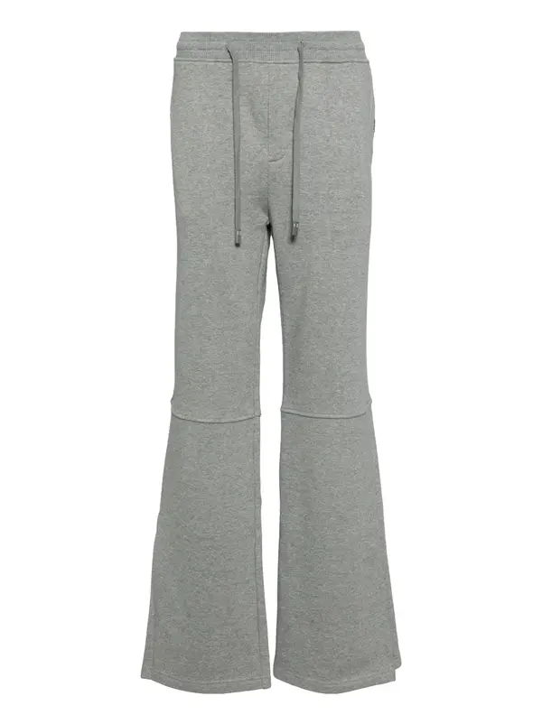 C2H4 Panelled Cotton Trousers - Grey