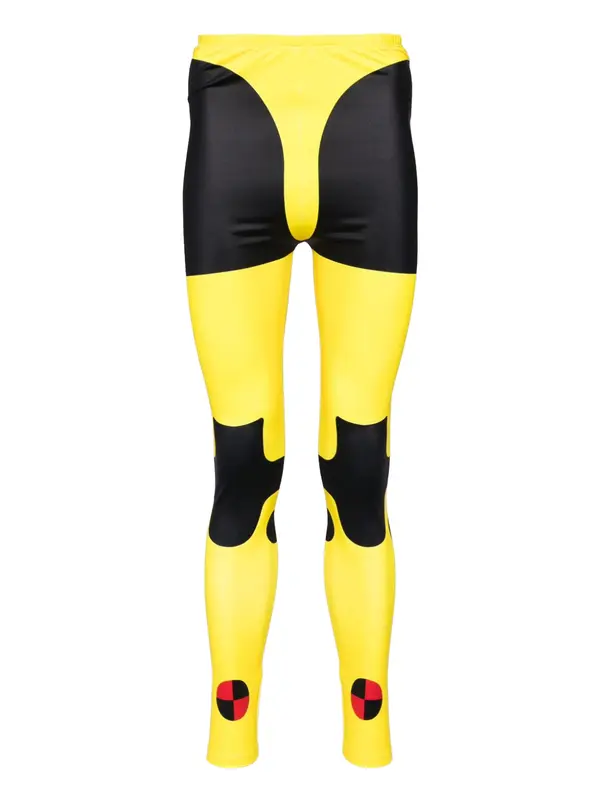 WALTER VAN BEIRENDONCK Dummy Bike Leggings - Yellow