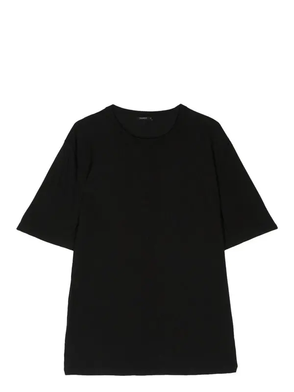 Transit Round-neck Cotton T-shirt - Black